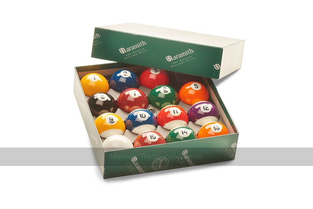 Aramith Premier Engraved Pool Balls - Spots & Stripes