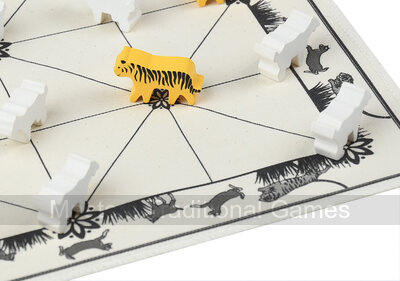 Bagh-Chal Tigers & Goats Board Game | Moving Tigers