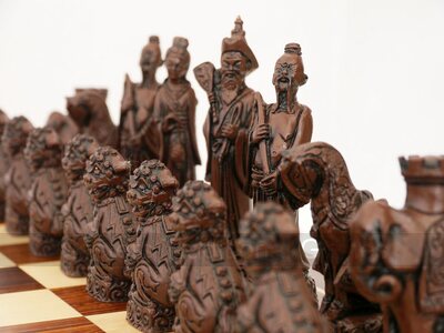 Mandarin Themed Ornamental Chess Set by Berkeley Chess