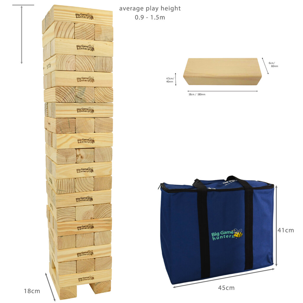Mega Hi Tower With Bag | Giant Tumble Tower Game